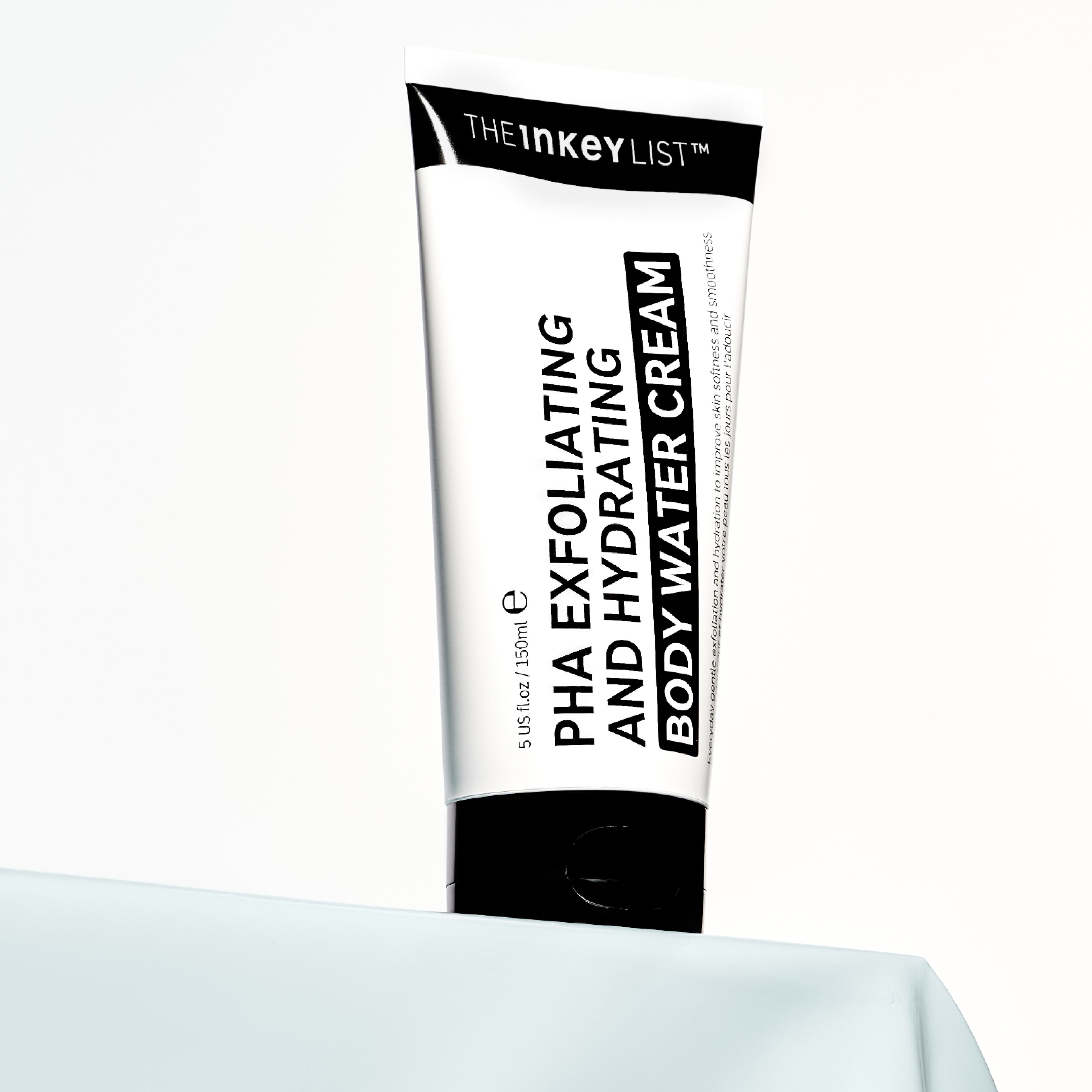 PHA Exfoliating and Hydrating Body Water Cream | The INKEY List UK